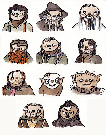 Artist Draws 101 Fictional Characters as Sloths | The Mary Sue