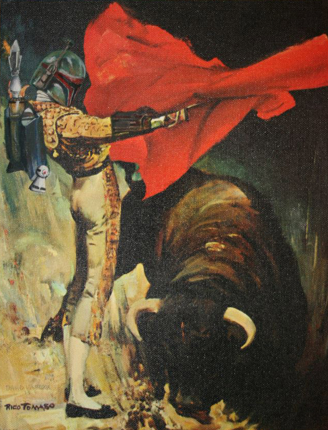 Artist Adds Star Wars to Second-Hand Paintings, Imagines a Thrift Store ...