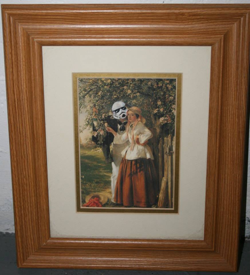 Artist Adds Star Wars to Second-Hand Paintings, Imagines a Thrift Store ...