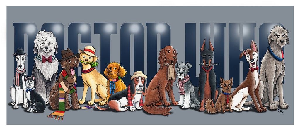 Artist Draws Doctor Who Perfectly As Doctors Dog Breeds | The Mary Sue
