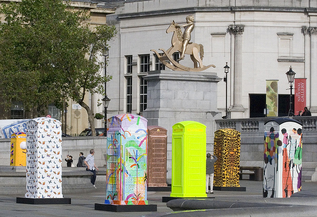 Phone Box Art Exhibit in London | The Mary Sue