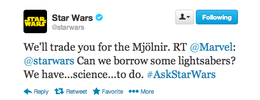 Marvel Star Wars Twitter Conversation | The Mary Sue