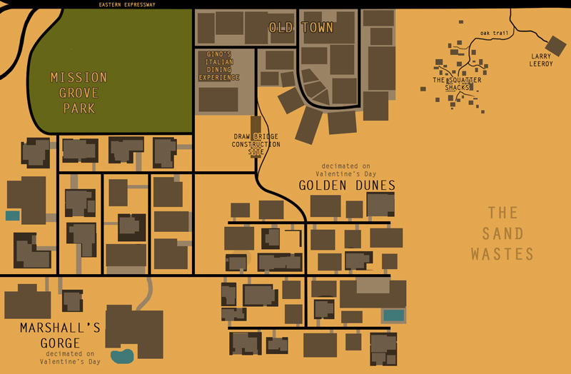 Welcome to Night Vale City Maps | The Mary Sue