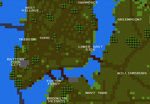 8-Bit New York City - Map | The Mary Sue