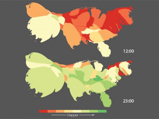 Twitter Mood Map of America - Time-Lapse Video | The Mary Sue
