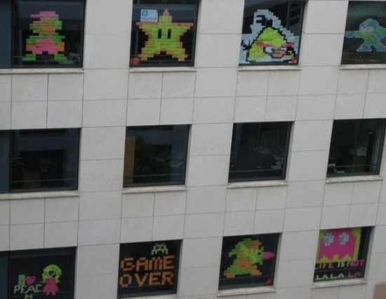Companies Battle With Post-It Art In Their Office Windows | The Mary Sue