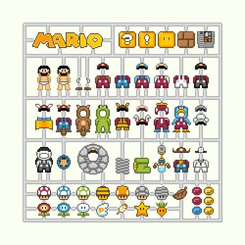 8-Bit Video Game Character Model Sets | The Mary Sue