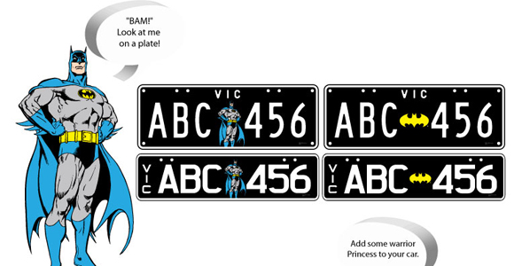 DC Comics License Plates Available Only In Australia | The Mary Sue
