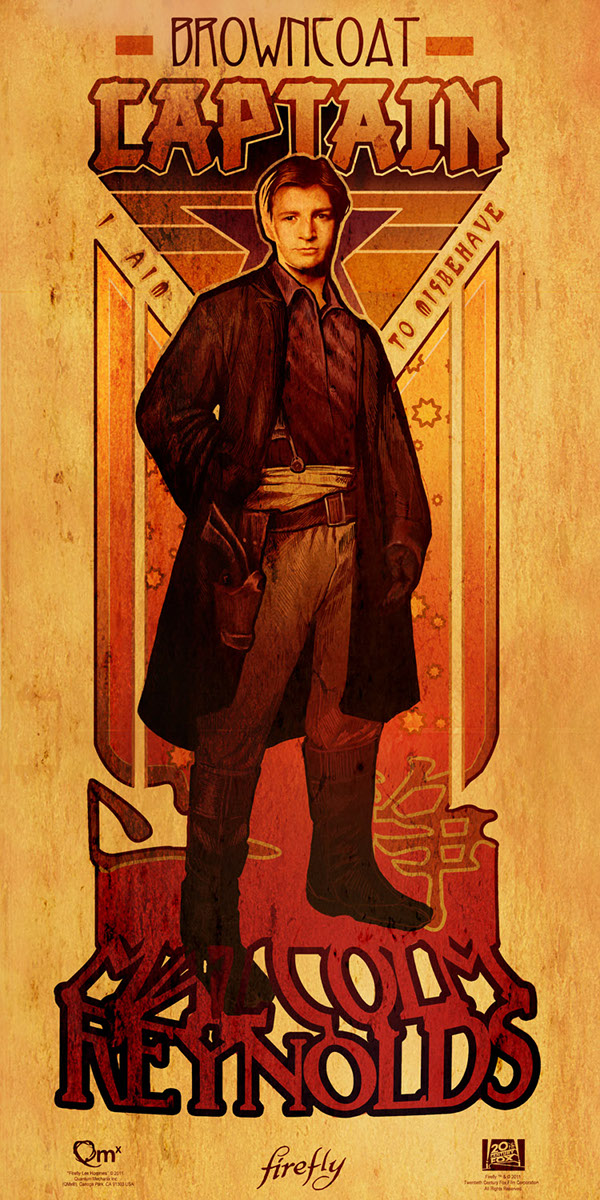 Things We Saw Today: The Men of Firefly in an Art Nouveau Style | The ...