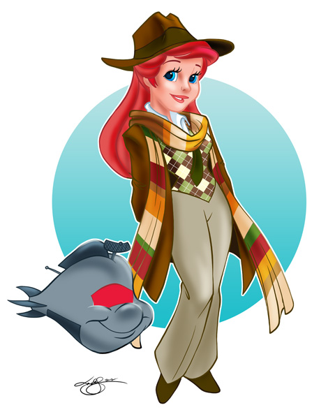 Things We Saw Today: Disney's Ariel As The 4th Doctor | The Mary Sue