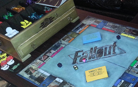 Redditor Husband Makes Custom Fallout Monopoly Board | The Mary Sue