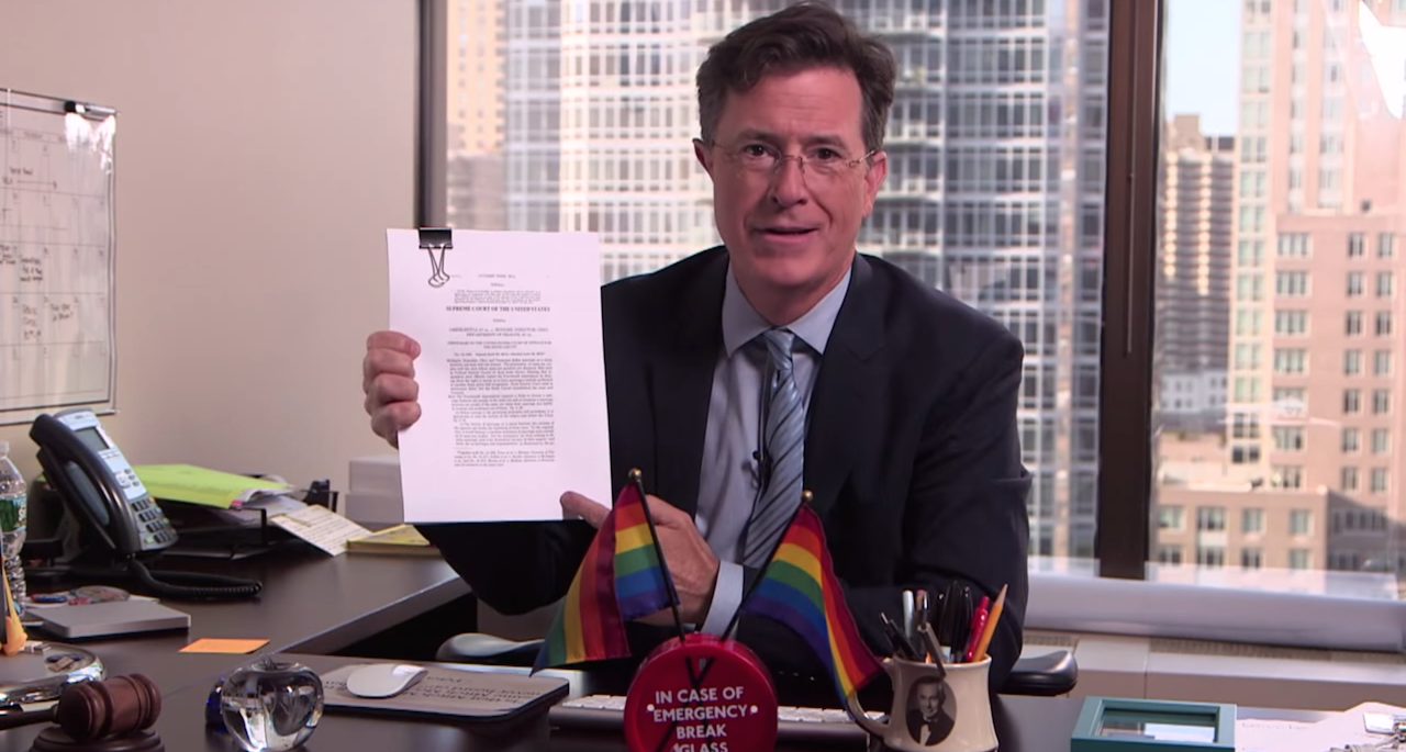 Colbert Destroys Scalia's Comments on Marriage Equality | The Mary Sue