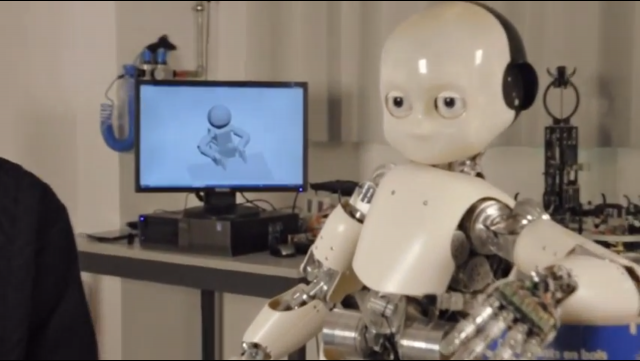 iCub Robot Puts Bucket on Its Head in Robot Consortium Video | The Mary Sue
