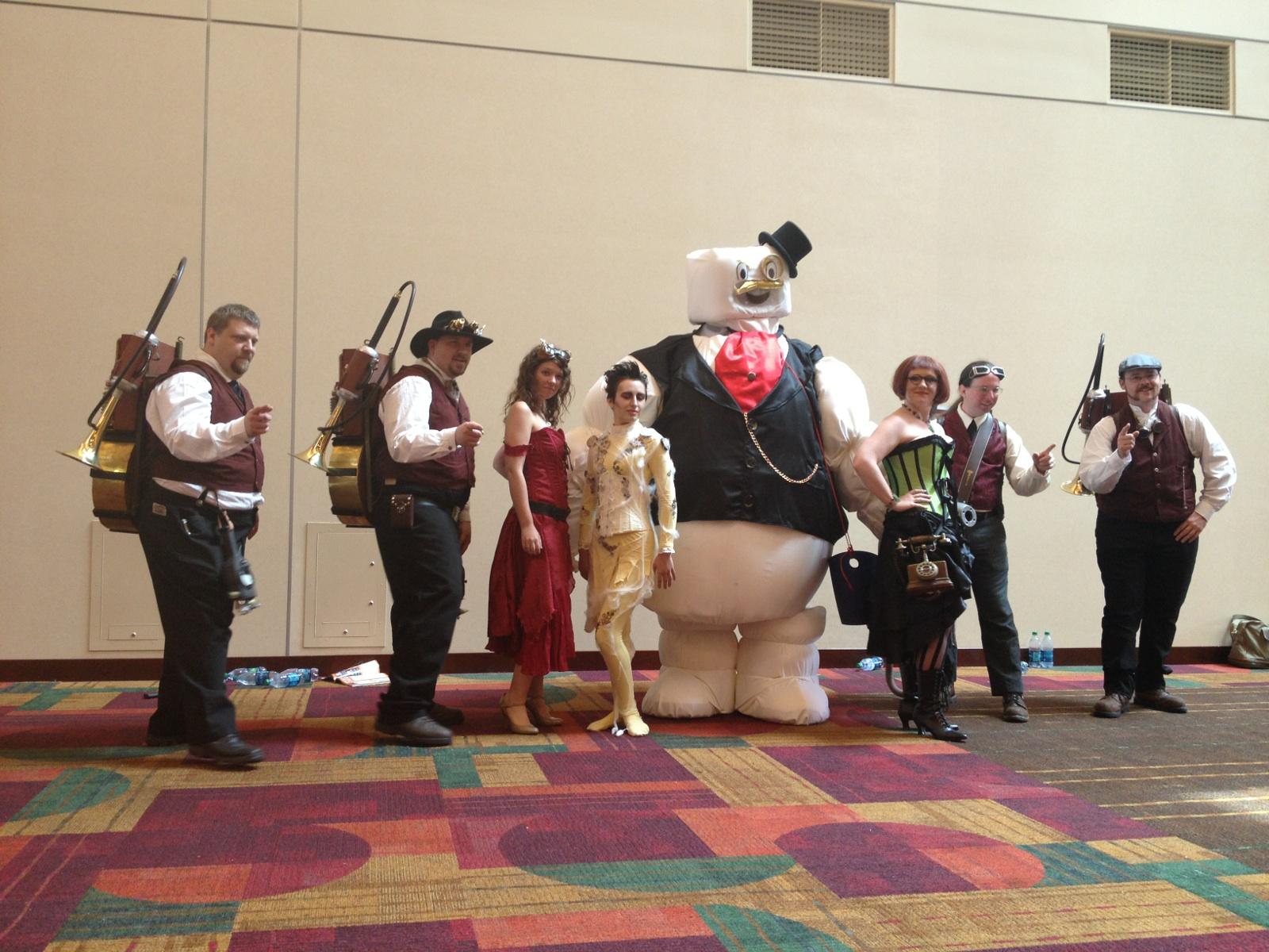 Steampunk Ghostbusters & Stay Puft Marshmallow Man Cosplay | The Mary Sue