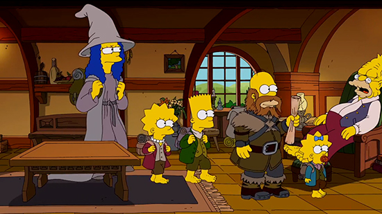 Marge Is Gandalf In The Simpsons Hobbit Couch Gag | The Mary Sue