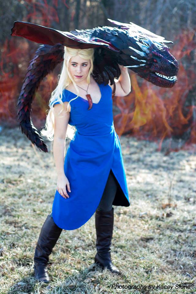 Game of Thrones Cosplay Daenerys And Huge Dragon | The Mary Sue