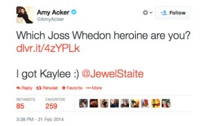 Amy Acker Joss Whedon BuzzFeed Quiz Firefly | The Mary Sue