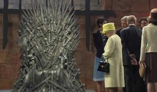 Queen Elizabeth Visits Game Of Thrones Set Looks Iron Throne | The Mary Sue