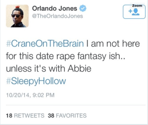 Orlando Jones Apologizes For Making Sleepy Hollow Rape Joke | The Mary Sue