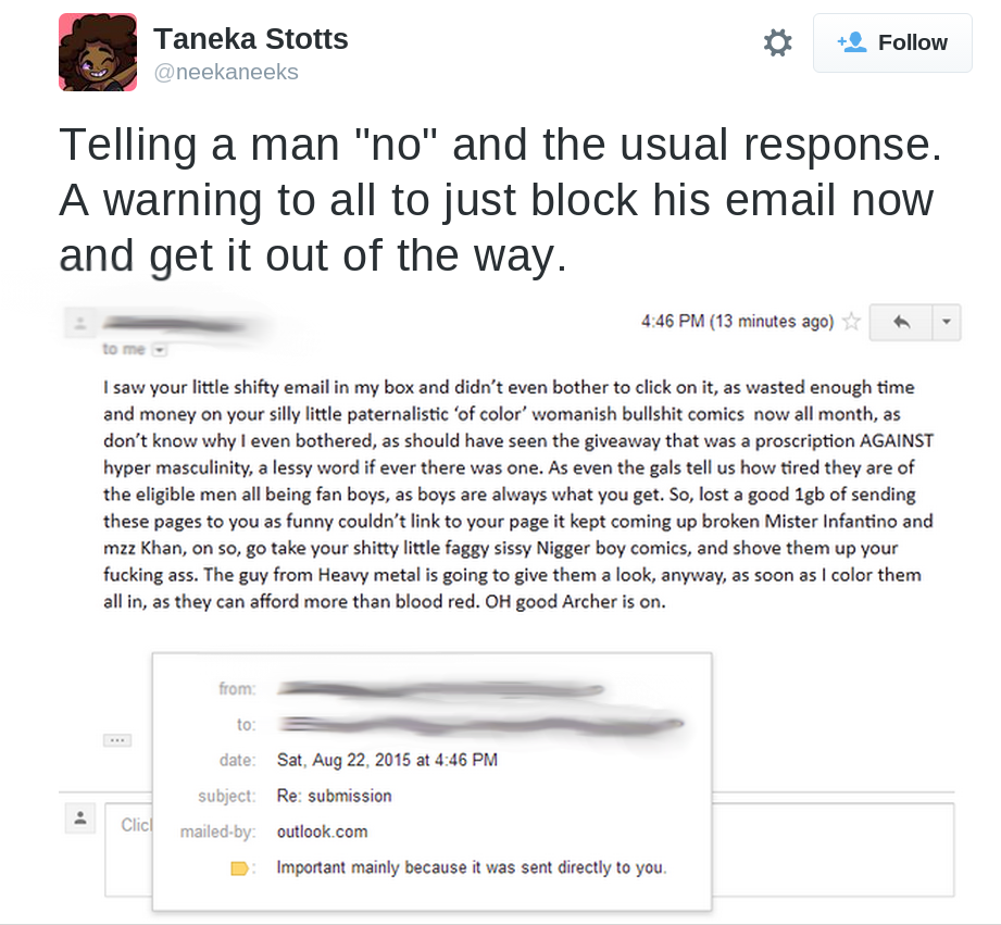 Terrible Email to Comics Editor Men the Worst at Rejection | The Mary Sue