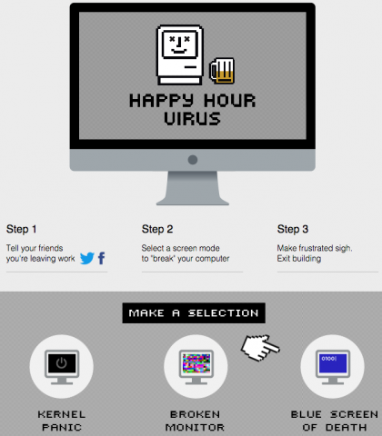 TWS: 'Happy Hour' Virus Pretends to Break Your PC | The Mary Sue