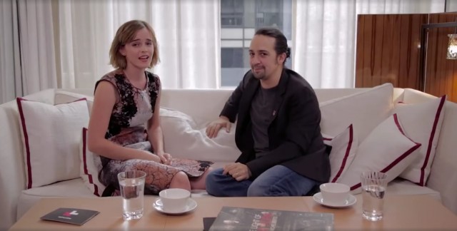 Emma Watson Lin-Manuel Miranda Feminist Freestyle | The Mary Sue