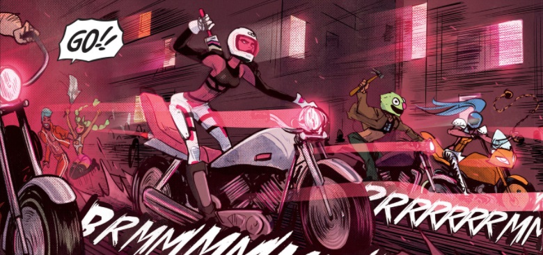 Motor Crush #1: Candy-Pink Philosophical Cyberpunk | The Mary Sue