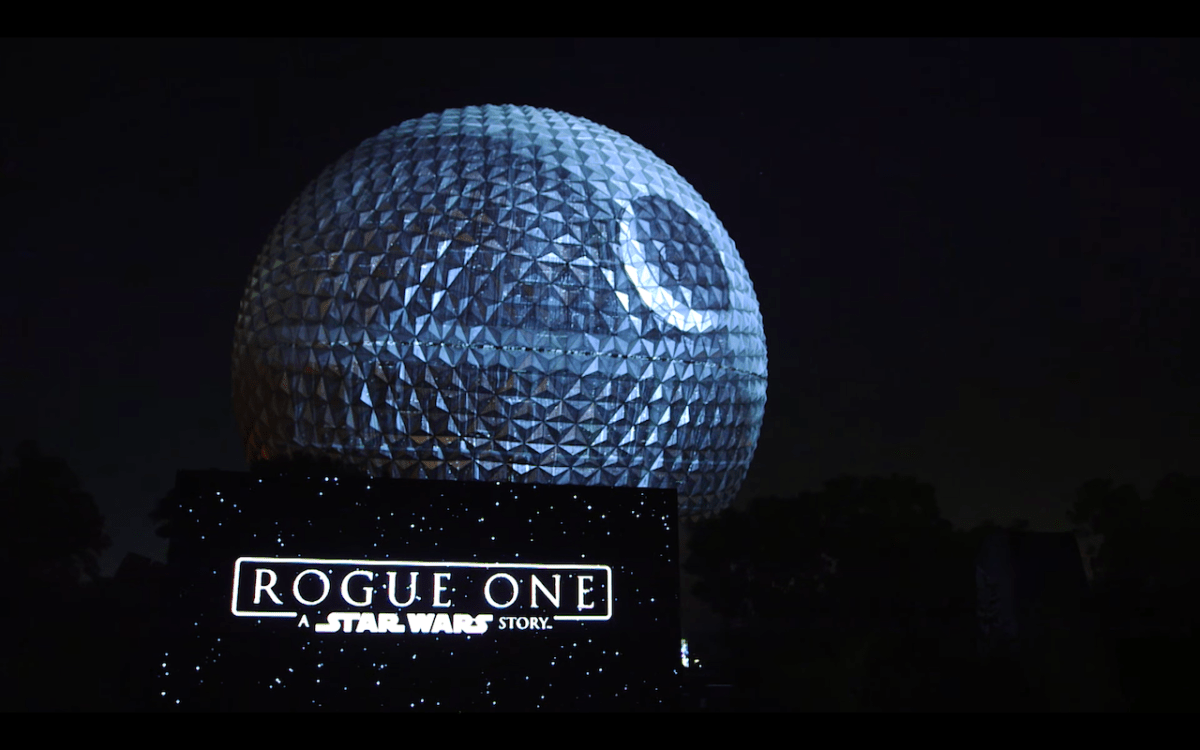 Epcot Unveils Death Star Overlay for Spaceship Earth | The Mary Sue