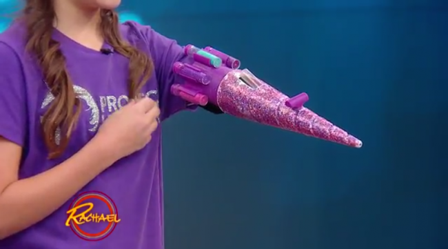 Things We Saw Today: This Girl Engineered Her Own Glittery Prosthetic ...