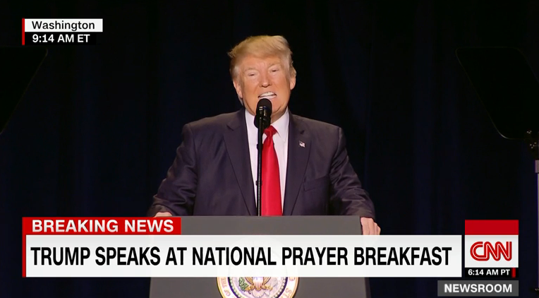 Trump Used the National Prayer Breakfast to Talk Ratings | The Mary Sue