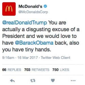Twitter Is Loving McDonald's Blunt Anti-Trump Tweet | The Mary Sue