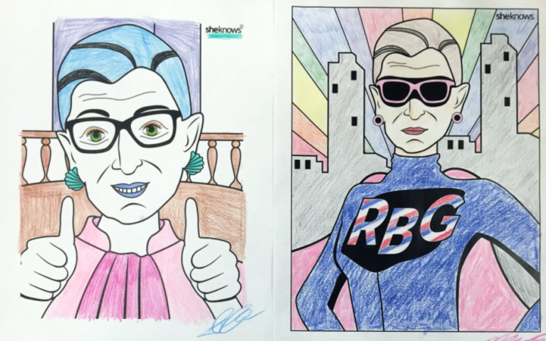 TWS: ACLU Celebrates #NationalColoringBookDay With Some RBG | The Mary Sue