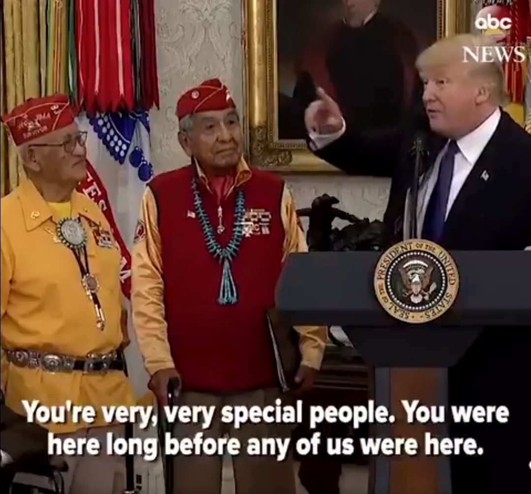 Trump Infantilizes Code Talkers, Insults Elizabeth Warren | The Mary Sue
