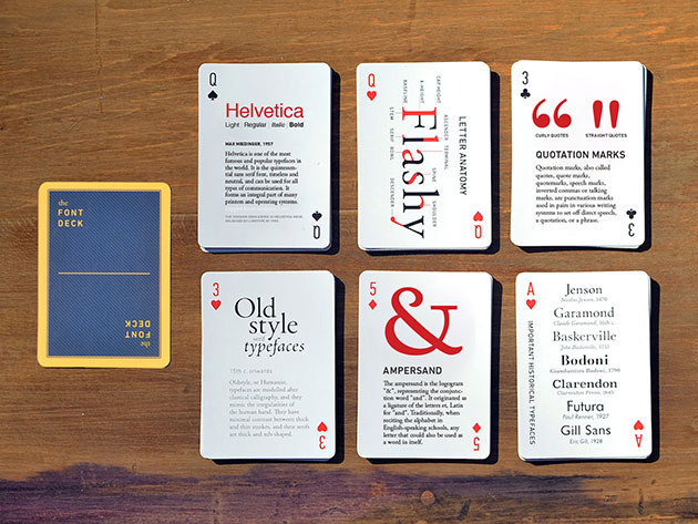 Ultimate Deck of Cards for Design and Font Nerds—Just | The Mary Sue