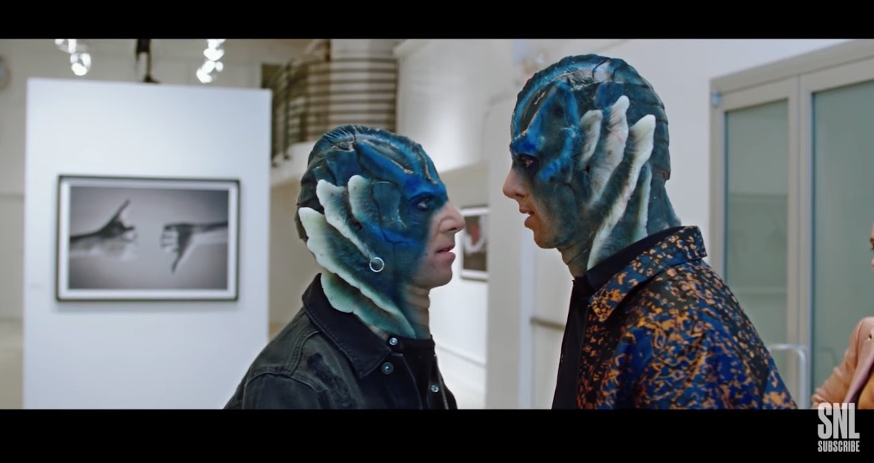 SNL Sketch About The Shape of Water Fish Man & Adam Driver | The Mary Sue