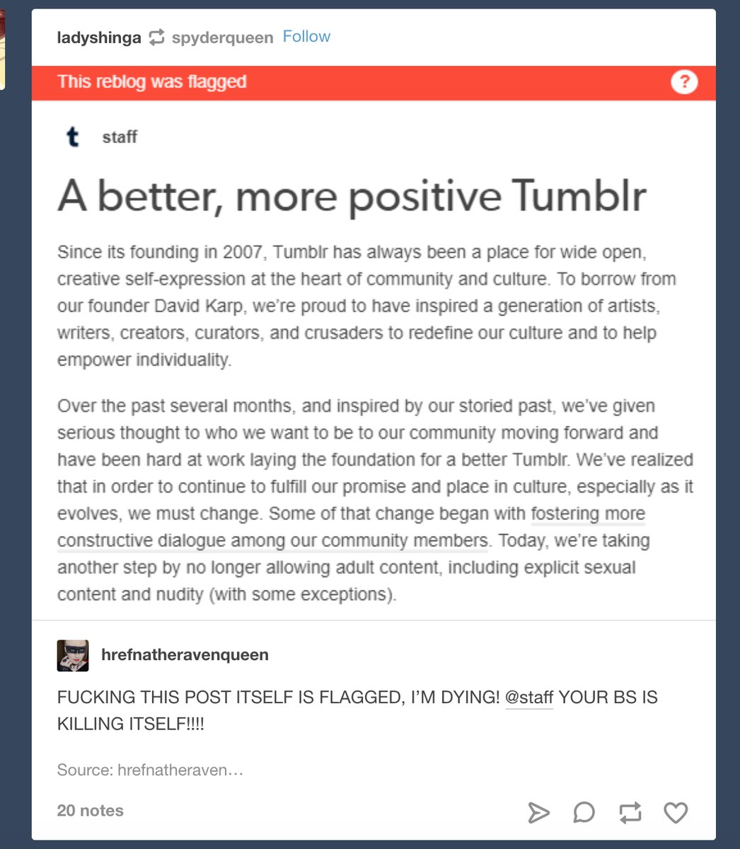 Tumblr Has Banned All Adult Content | The Mary Sue