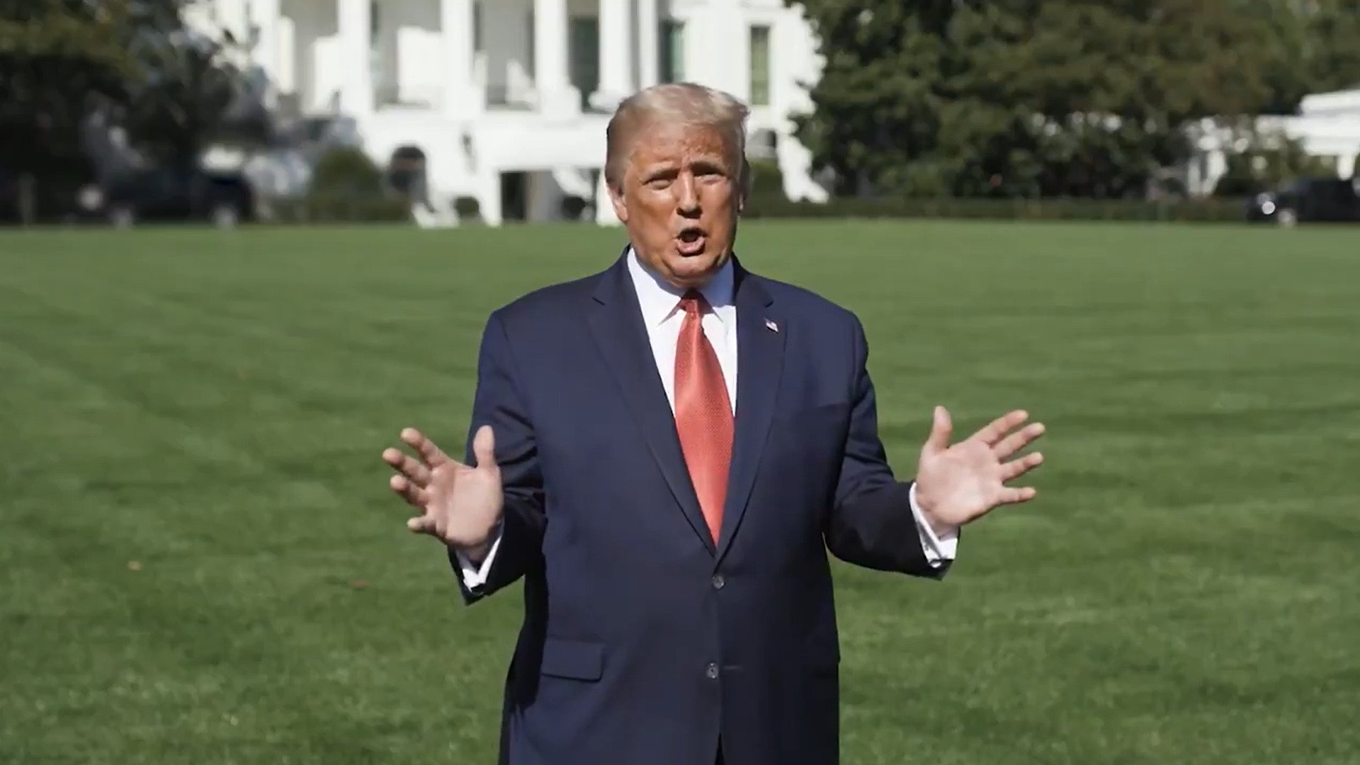 Trump Totally Filmed His Latest Propaganda Video in Front of a Green ...