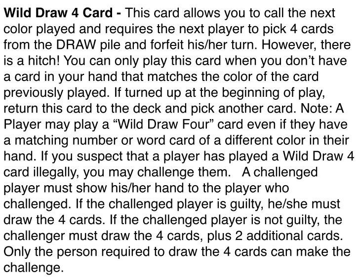 You Can Challenge the Draw 4 Card in 'Uno' | The Mary Sue