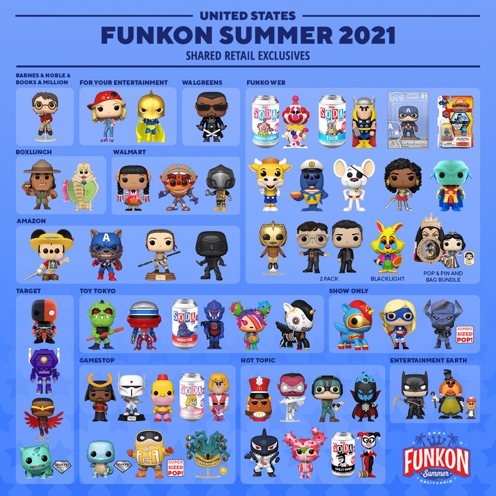 FunKon 2021 Shared Retail Exclusives Packed With So Many Things