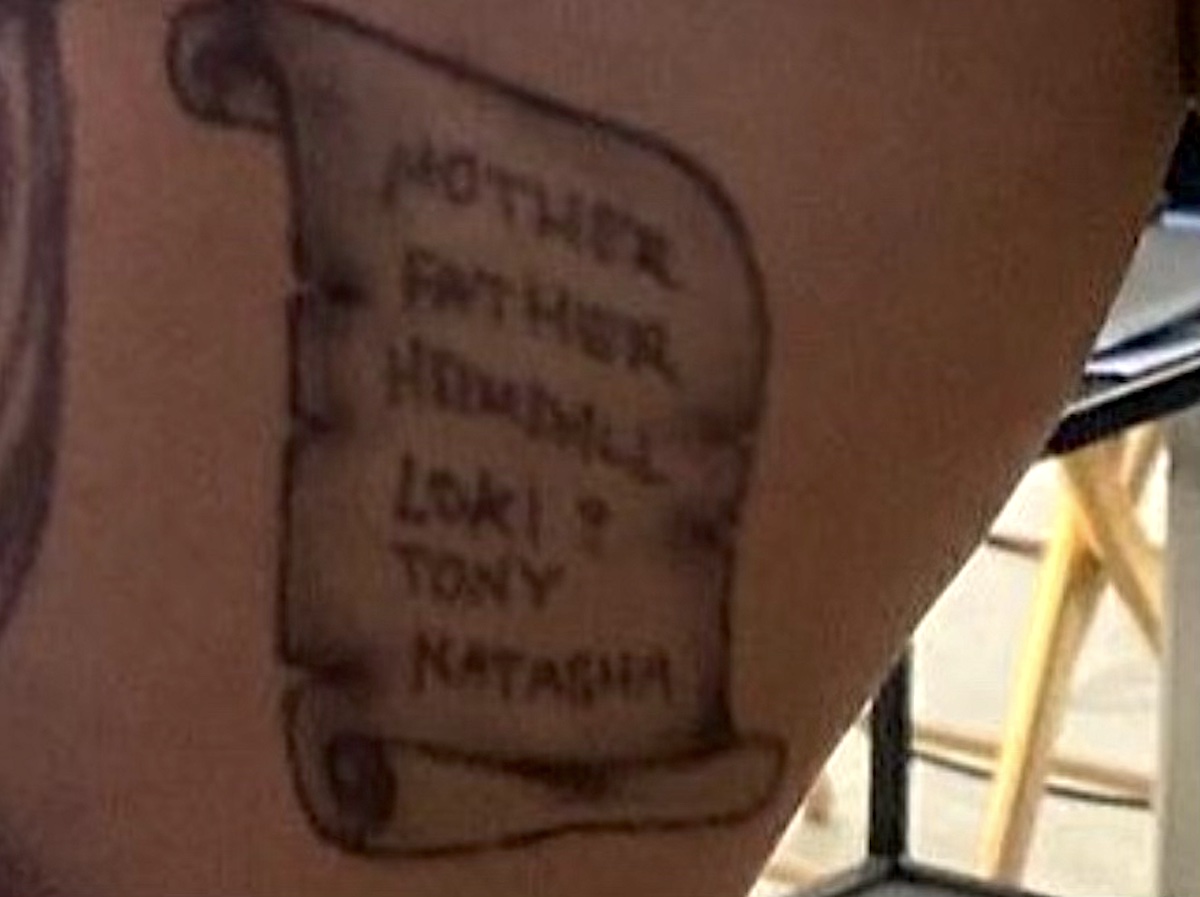 What Thor's Loki Tattoos Say in 'Thor: Love and Thunder'