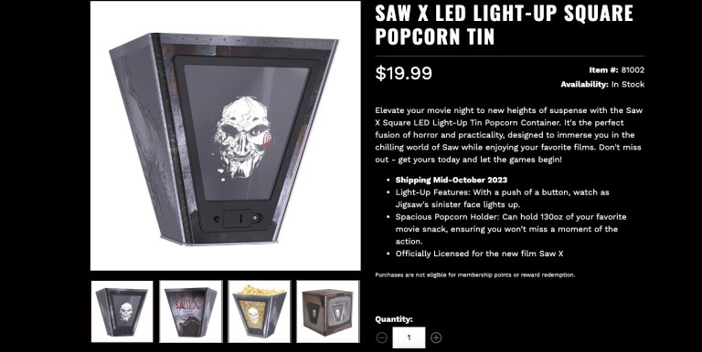 'Saw X' Popcorn Bucket: How and Where To Get the 'Saw X' Popcorn Bucket ...