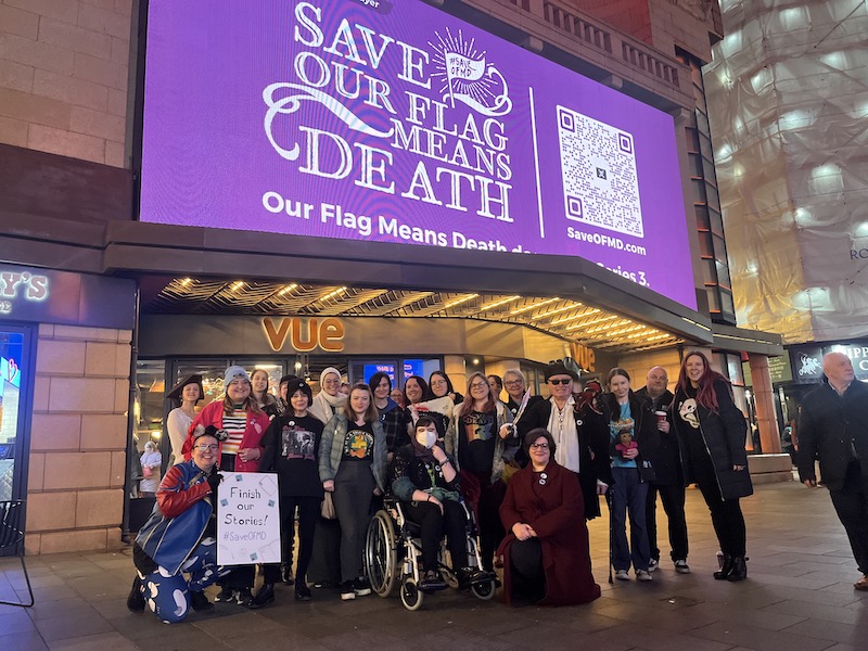 'Our Flag Means Death' Fans Put Up Billboard in London's Leicester ...