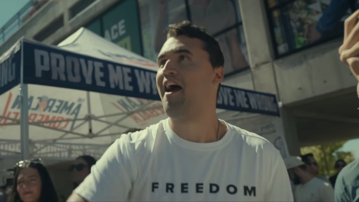 The tent where Charlie Kirk was shot was recreated at a Turning Point ...