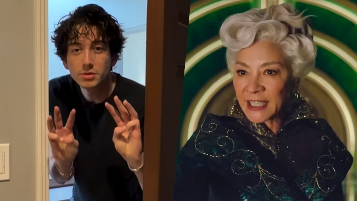 Milo Manheim won the 'Wicked: For Good' memes: "MM flip it around ...