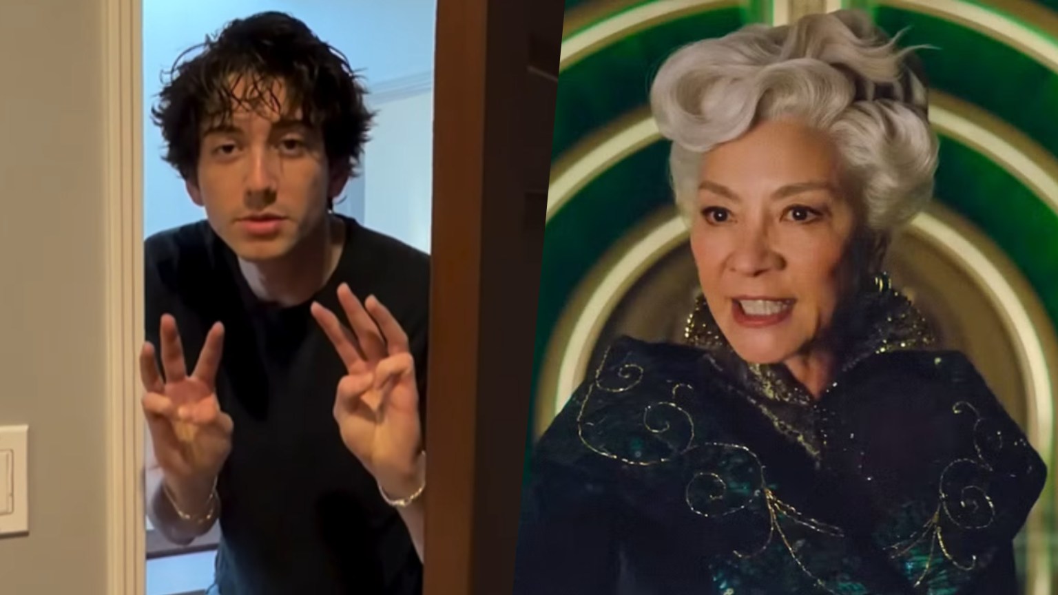 Milo Manheim won the 'Wicked: For Good' memes: "MM flip it around ...