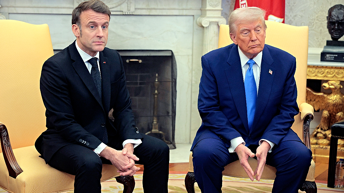 We're entering trade-war territory’: French President Macron is ...